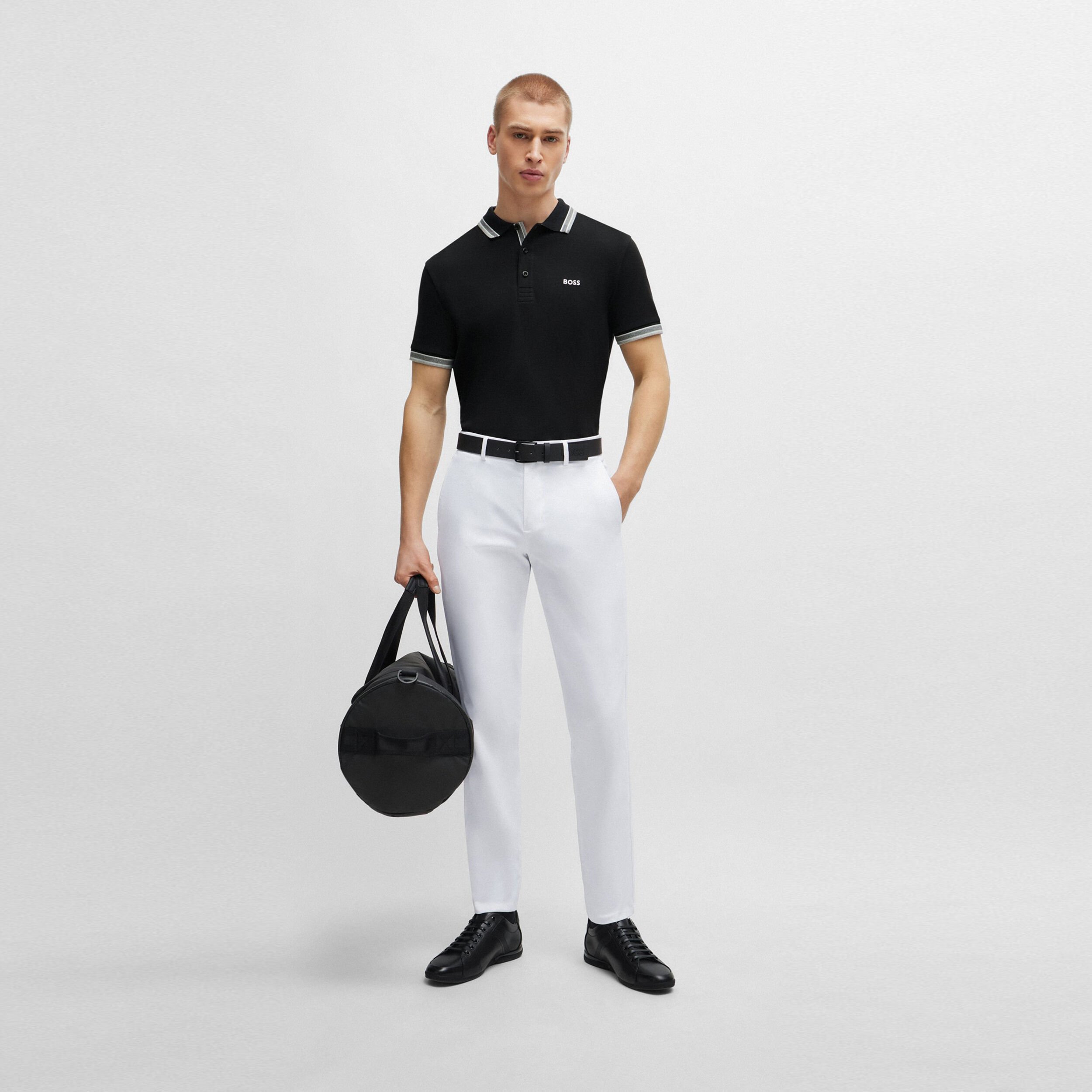 Hugo boss paddy polo black store