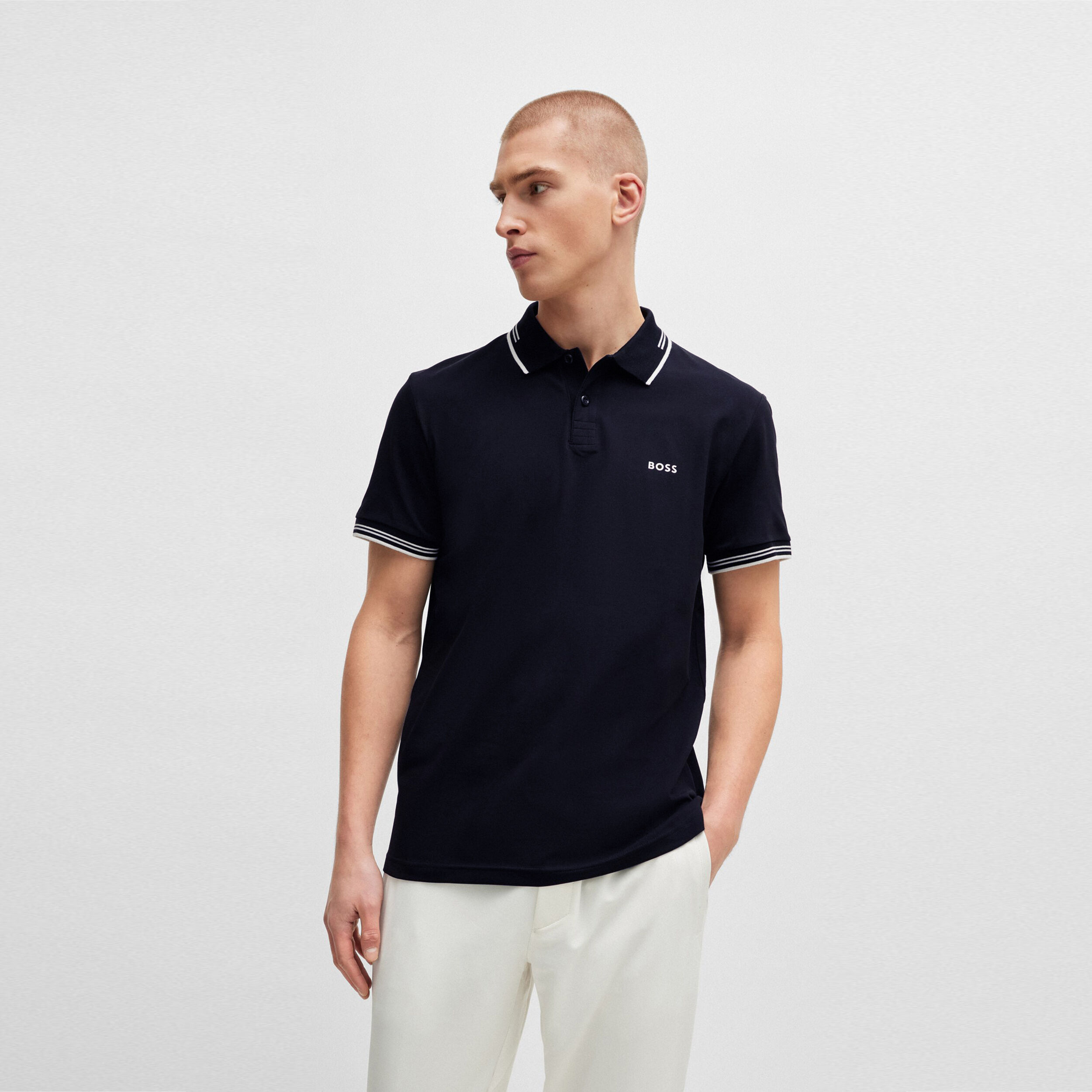 BOSS Paul Polo Herren Dunkelblau online kaufen Tennis Point AT