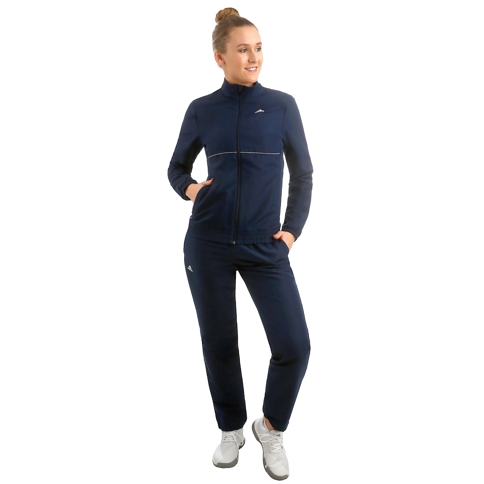 Adidas Club Trainingsanzug Damen Dunkelblau Weiß Online Kaufen